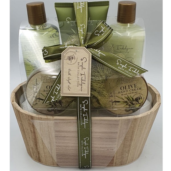 Coffret Cadeau Bain Simple Indulgence Olive